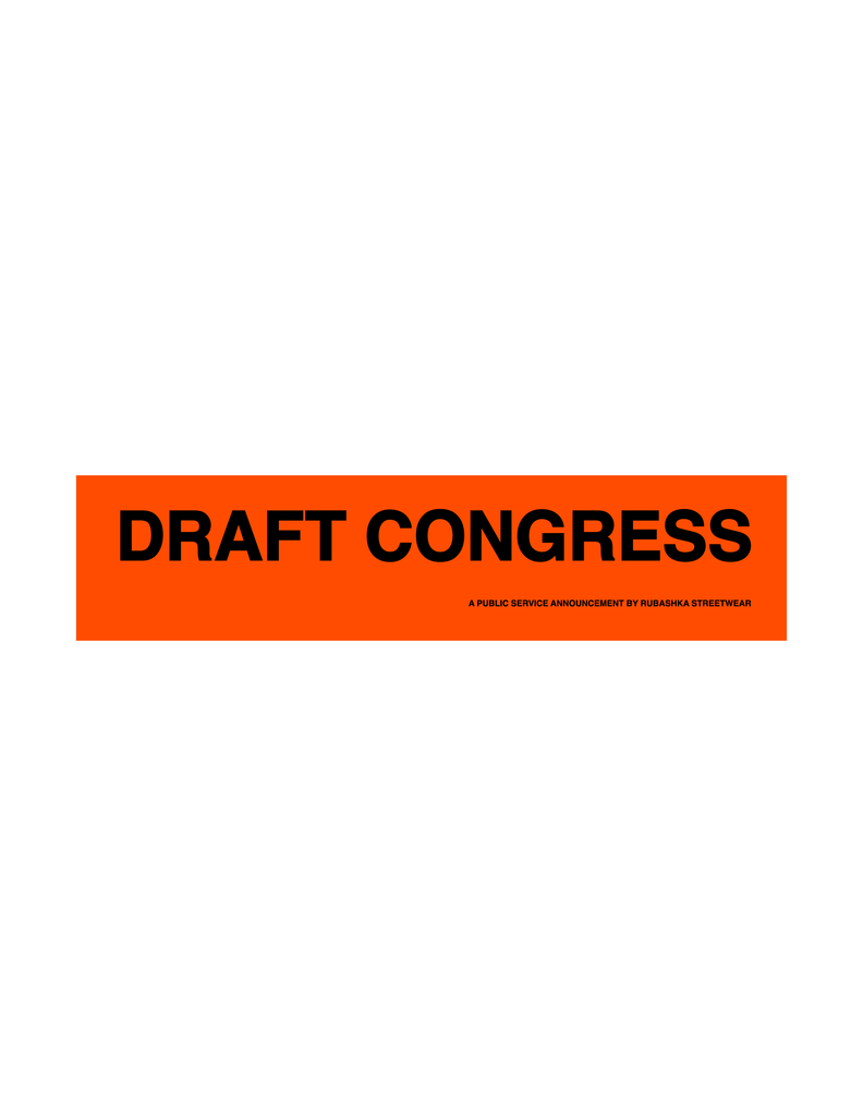 DRAFT CONGRESS STICKER – Rubashka