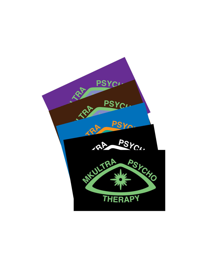 MKULTRA PSYCHO THERAPY STICKERS – Rubashka