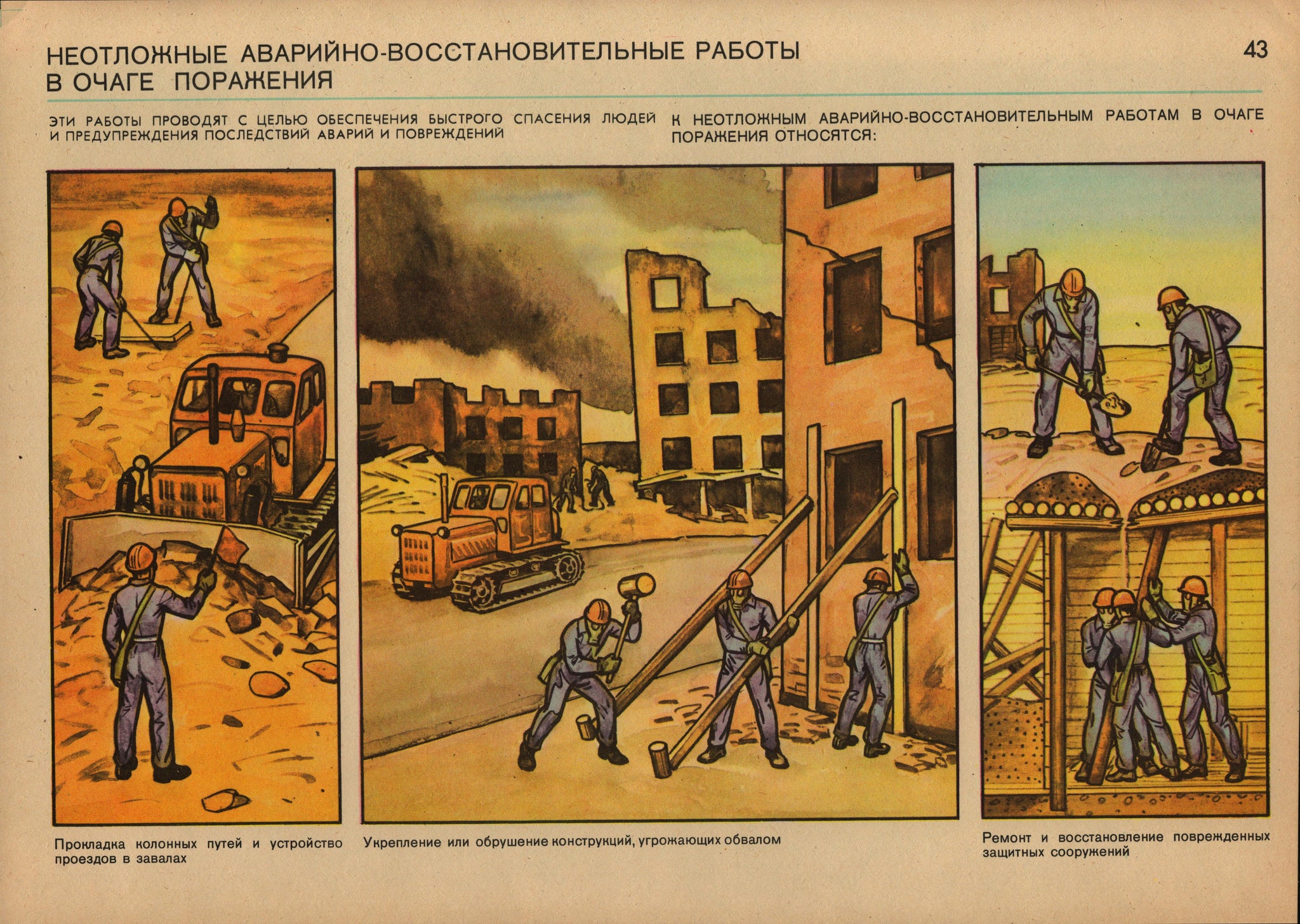 AUTHENTIC SOVIET CIVIL DEFENSE POSTER (1986) – Rubashka