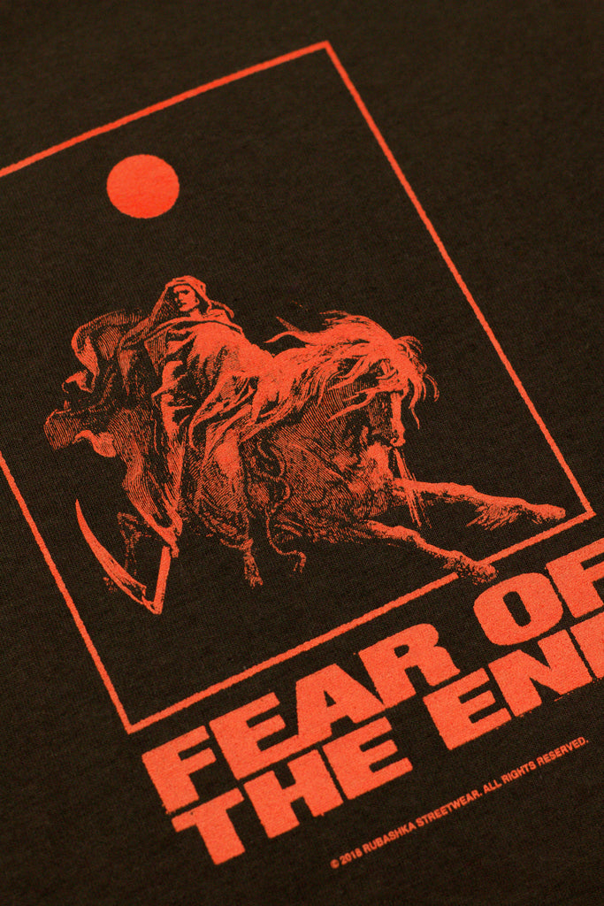 FEAR OF THE END T-SHIRT BLACK/RED – Rubashka