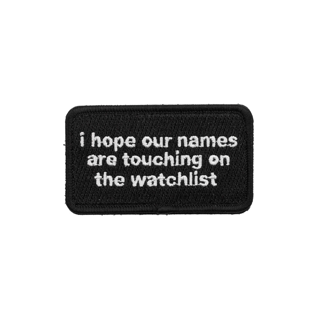 WATCHLIST PATCH BLACK – Rubashka